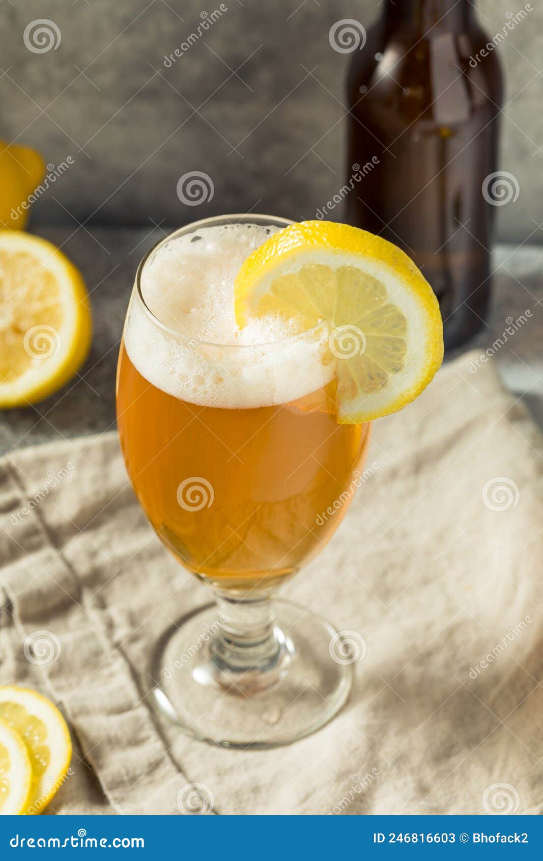 Boozy Refreshing Beer Shandy Cocktail Stock Image - Image of ...