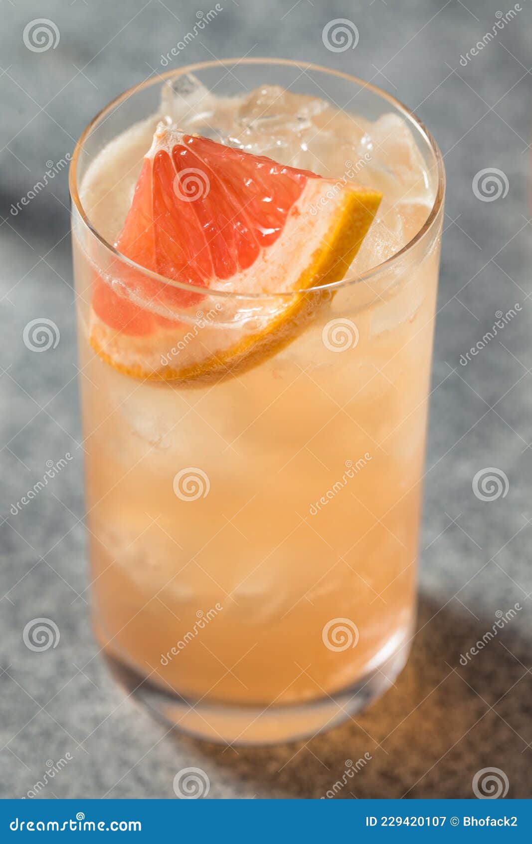 Boozy Refreshing Gin Radler Cocktail Stock Image - Image of freshness ...