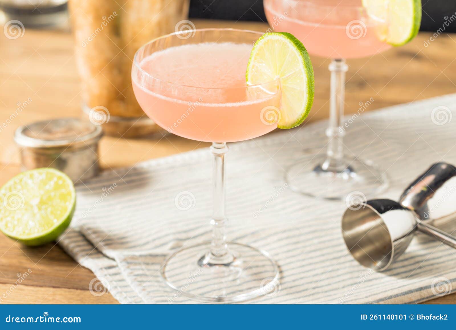 Boozy Refreshing Pink Cosmopolitan Cocktail Stock Image - Image of ...