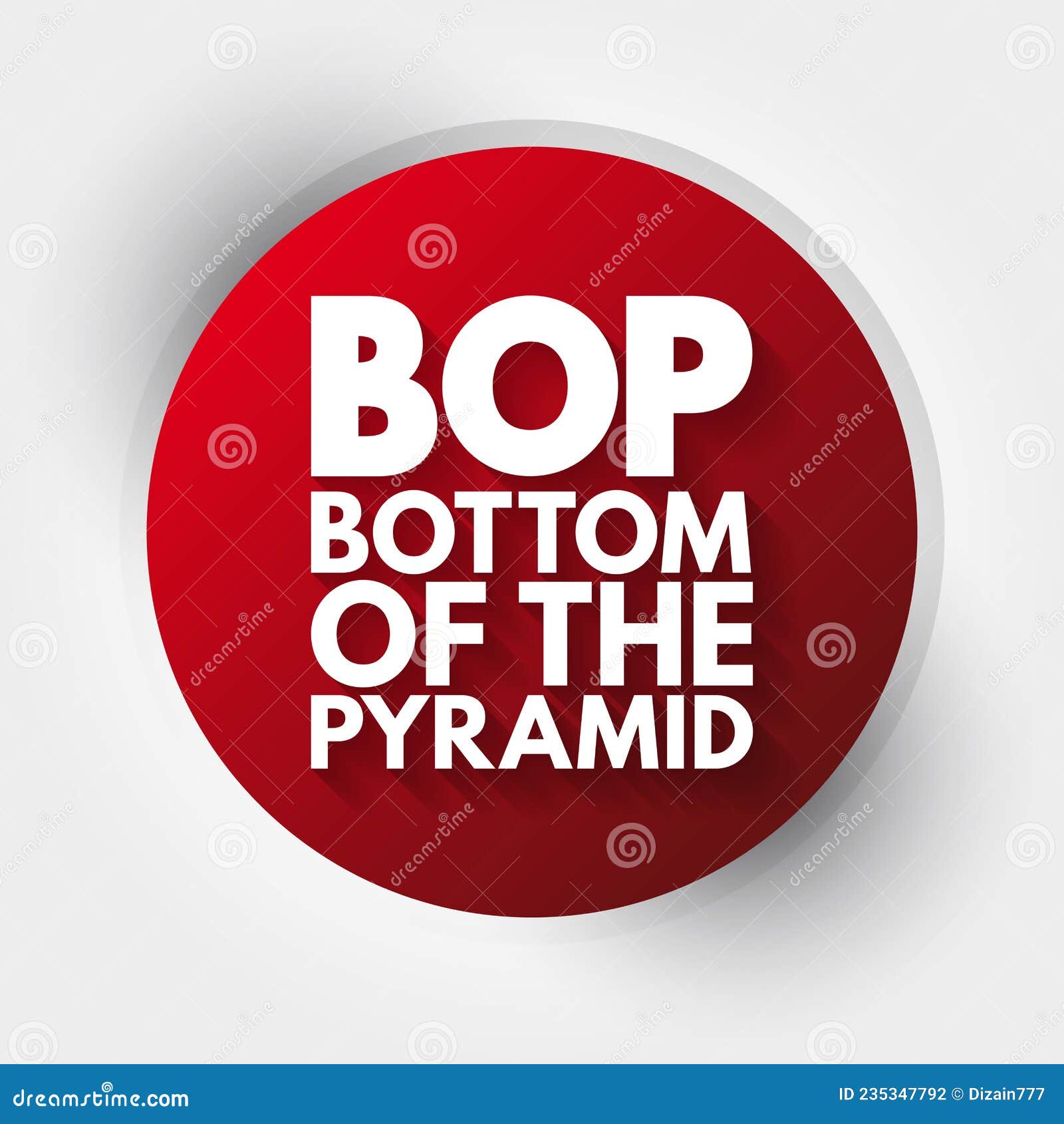 BOP - Bottom of the Pyramid Acronym, Business Concept Background Stock ...