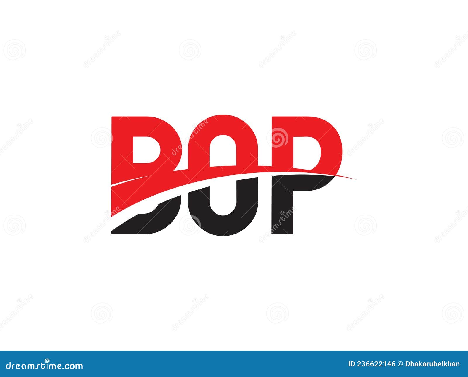 BOP Letter Initial Logo Design Vector Illustration Stock Vector ...