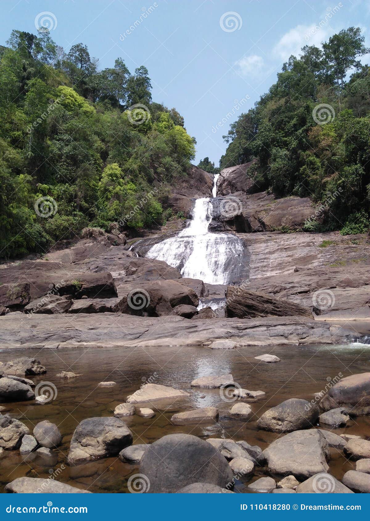 Bopath ella Waterfall stock photo. Image of fauh, love - 110418280