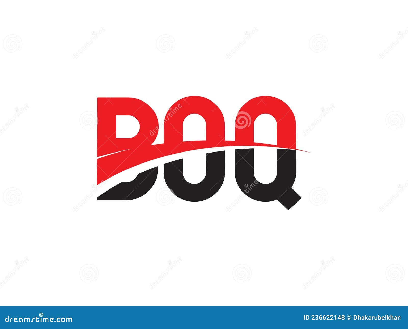 BOQ Letter Initial Logo Design Vector Illustration Stock Vector ...