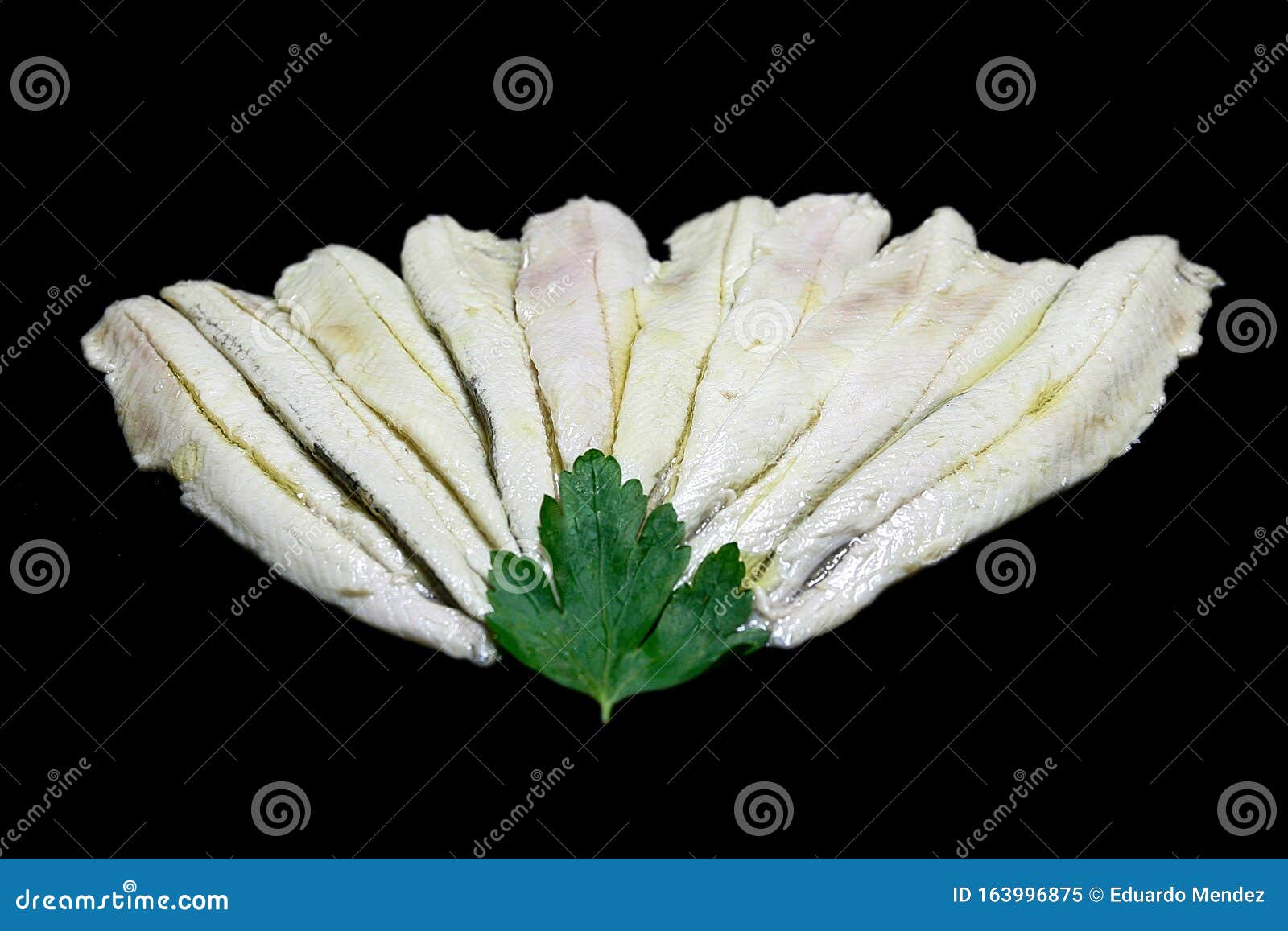 Boqueron in Vinegar, Typical Appetizer Stock Image - Image of ...
