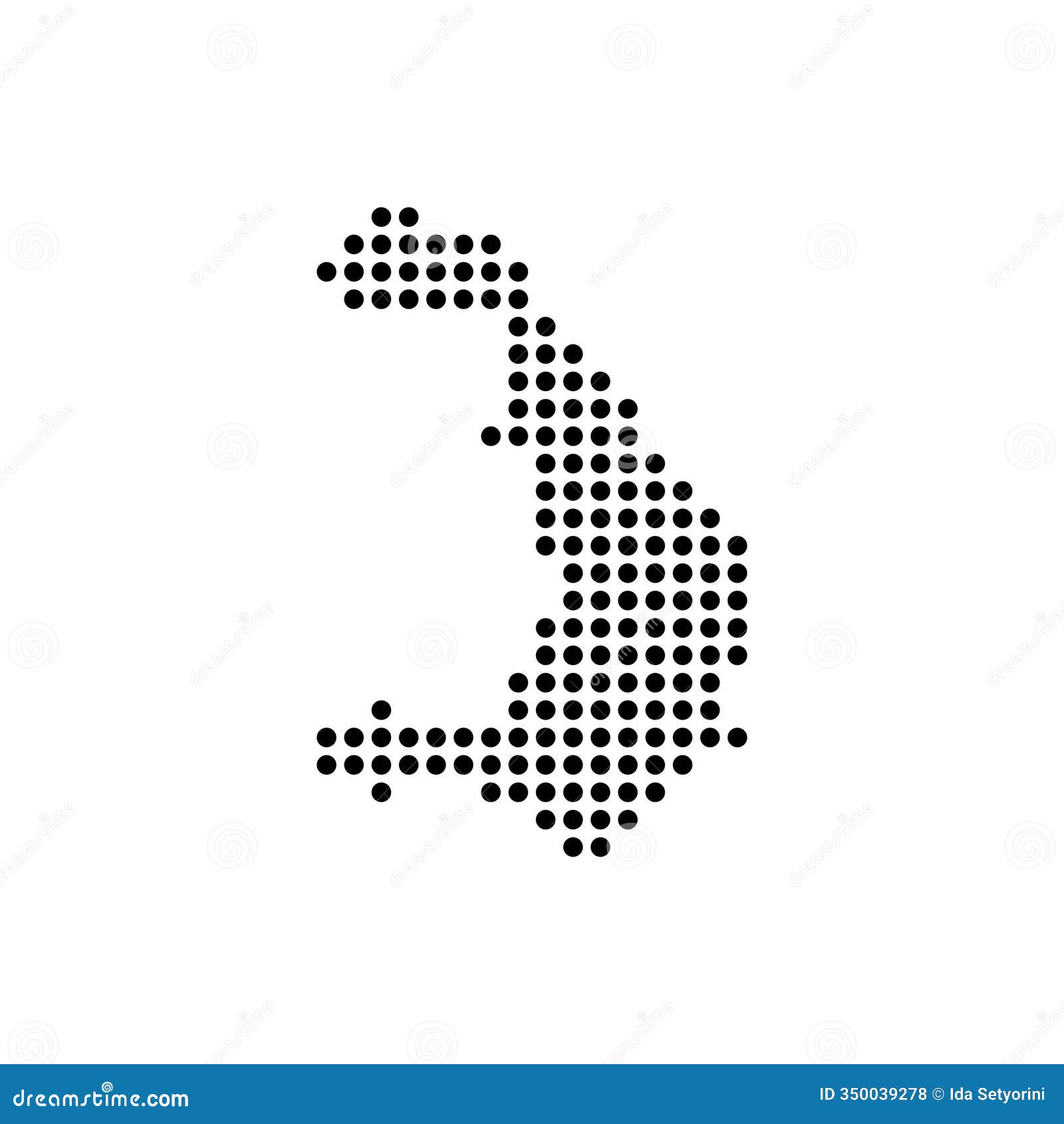 Bora Bora island map icon stock illustration. Illustration of papeete ...