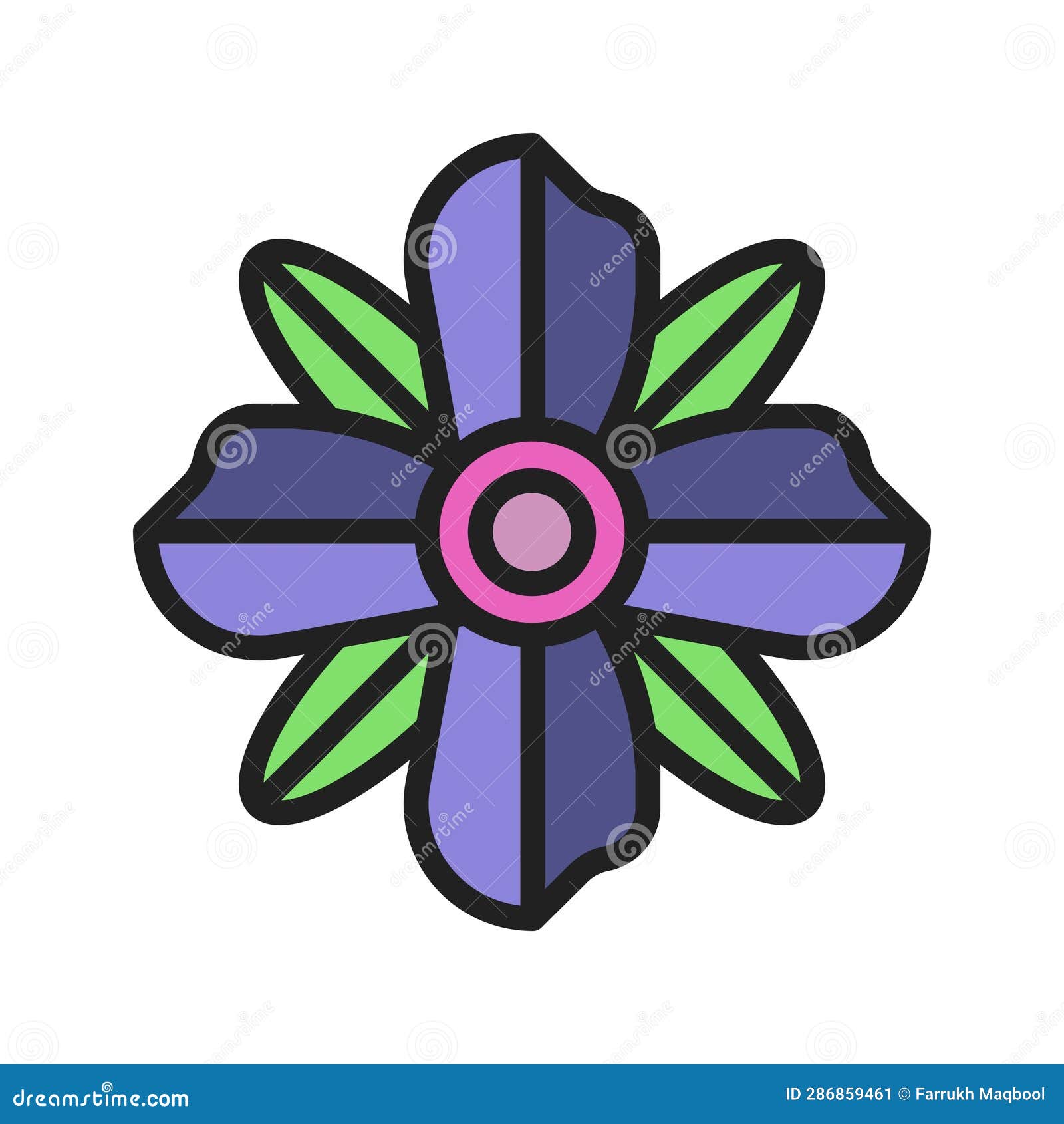 Borage Icon Image. Cartoon Vector | CartoonDealer.com #288132989