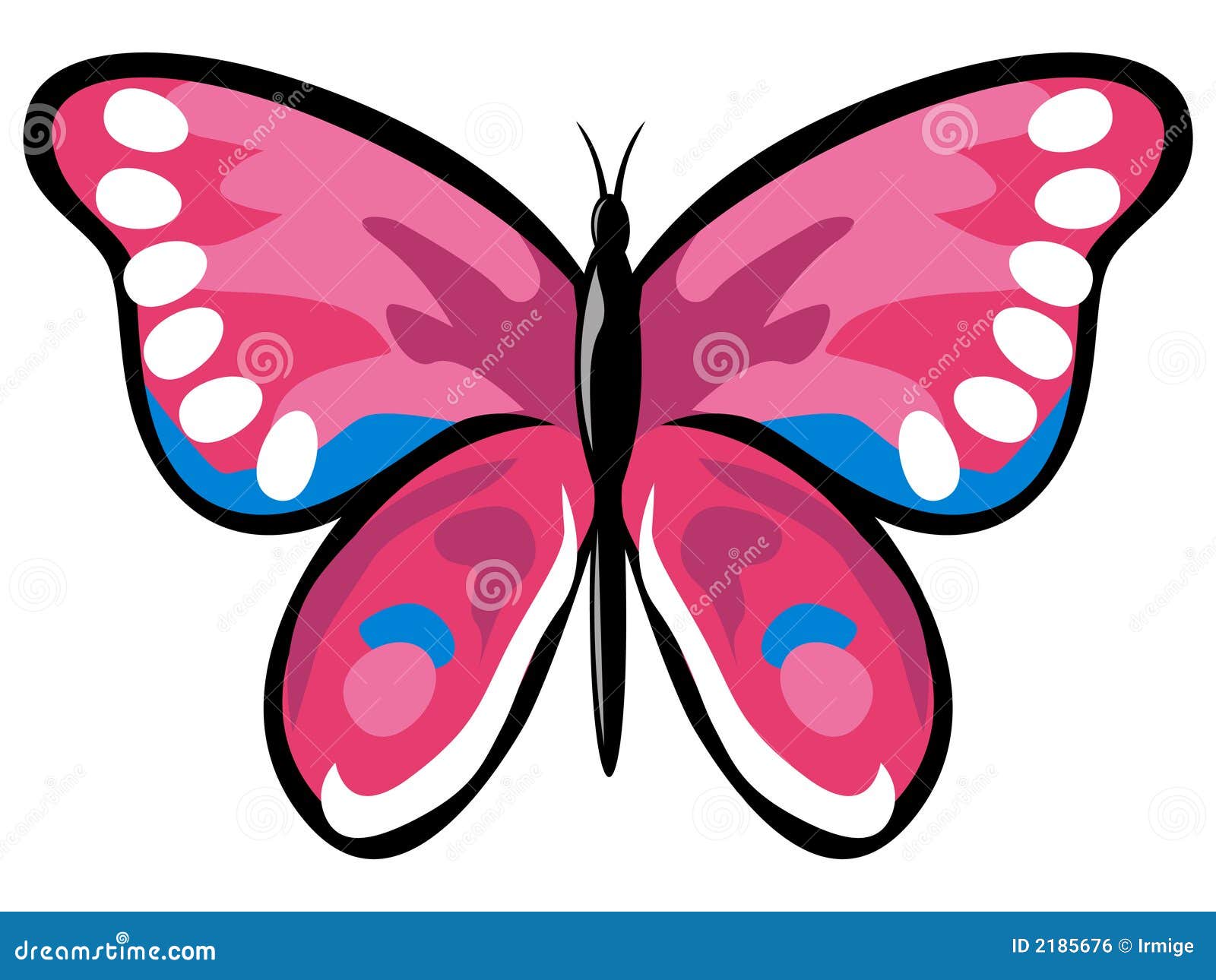 Borboleta Cor-de-rosa Imagem de Stock Royalty Free - Imagem: 2185676