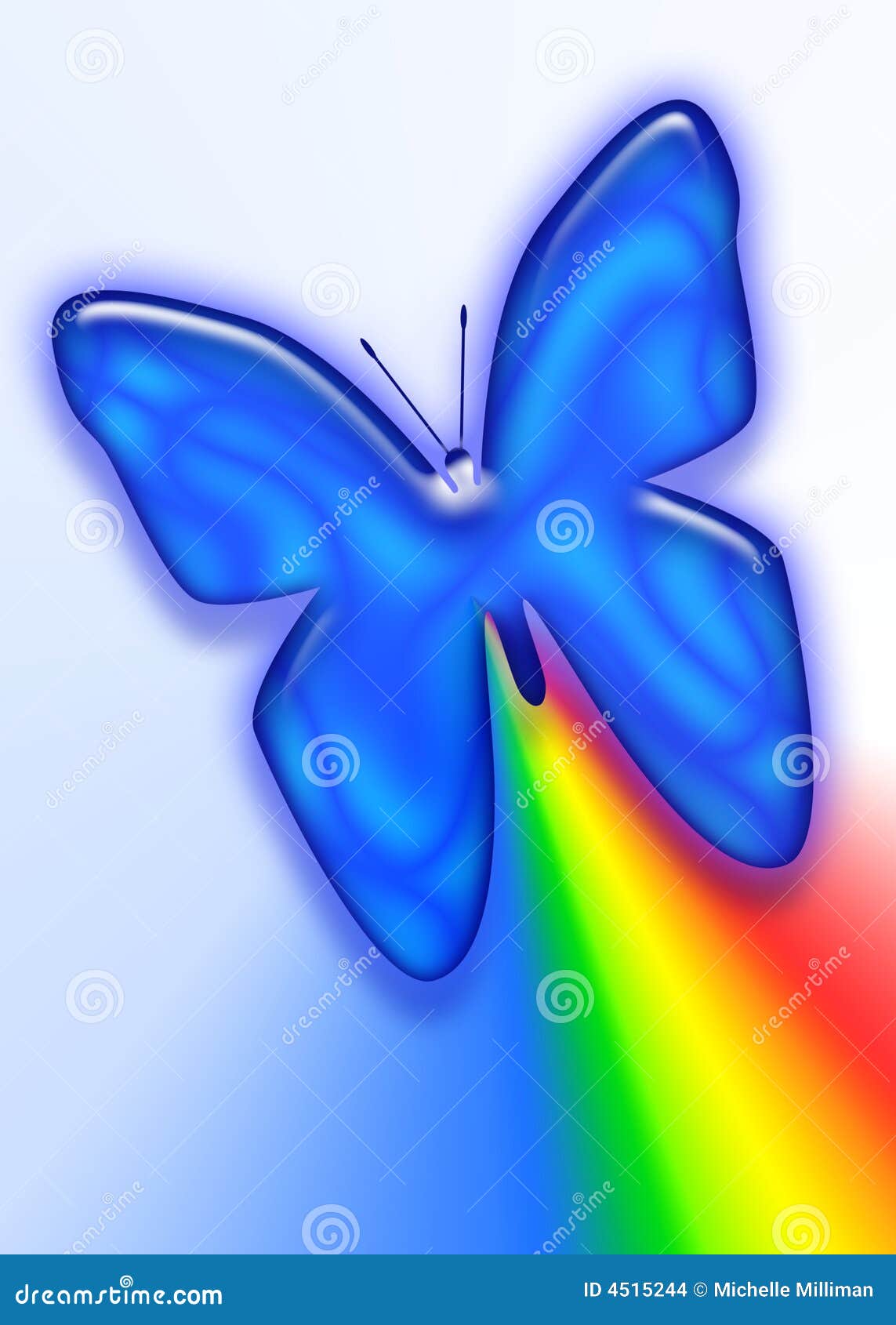Borboleta do arco-íris foto de stock. Imagem de inseto - 4515244