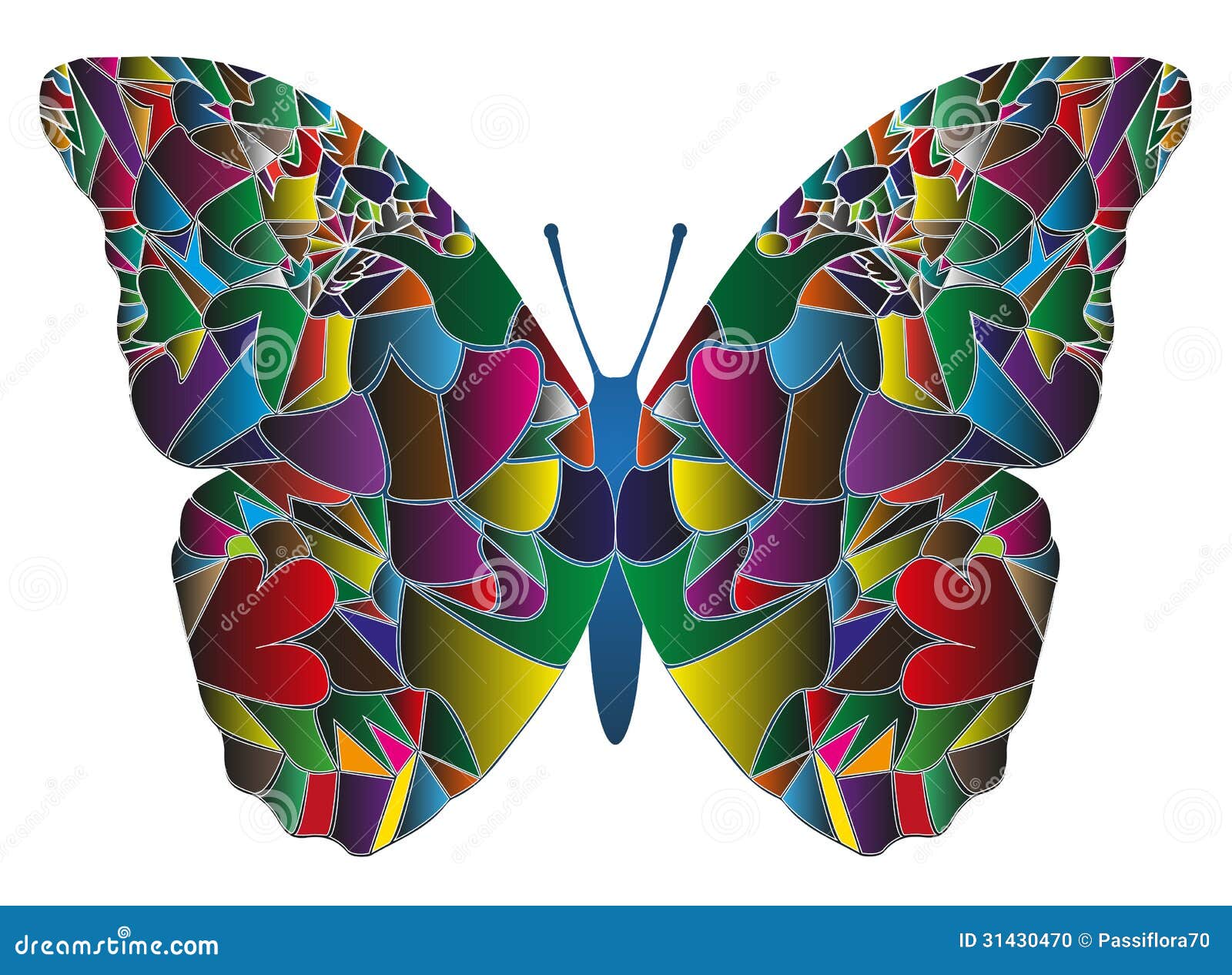 Borboleta do vetor ilustração do vetor. Ilustração de flores - 31430470