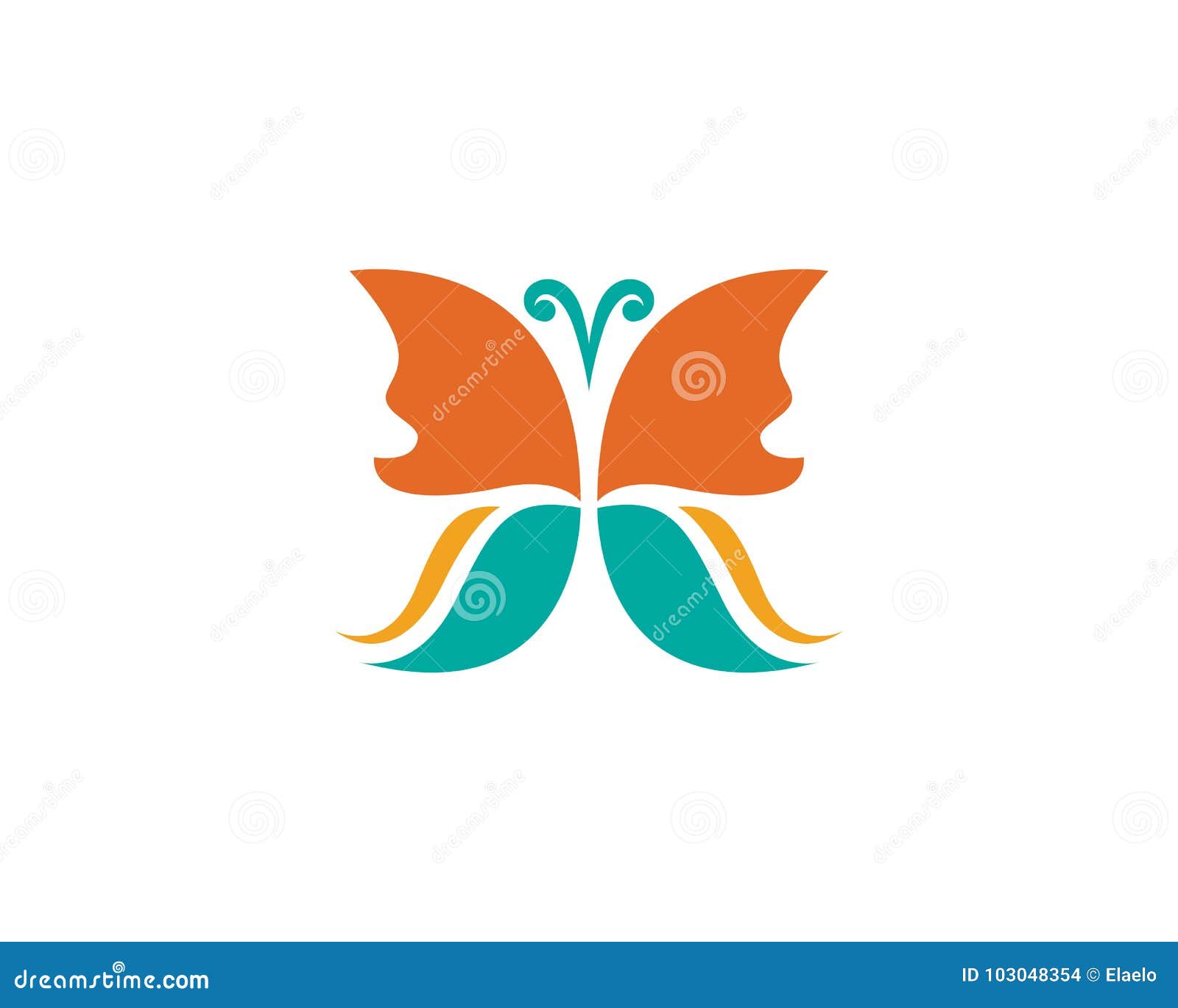 Borboleta Logo Template ilustração do vetor. Ilustração de borboleta ...