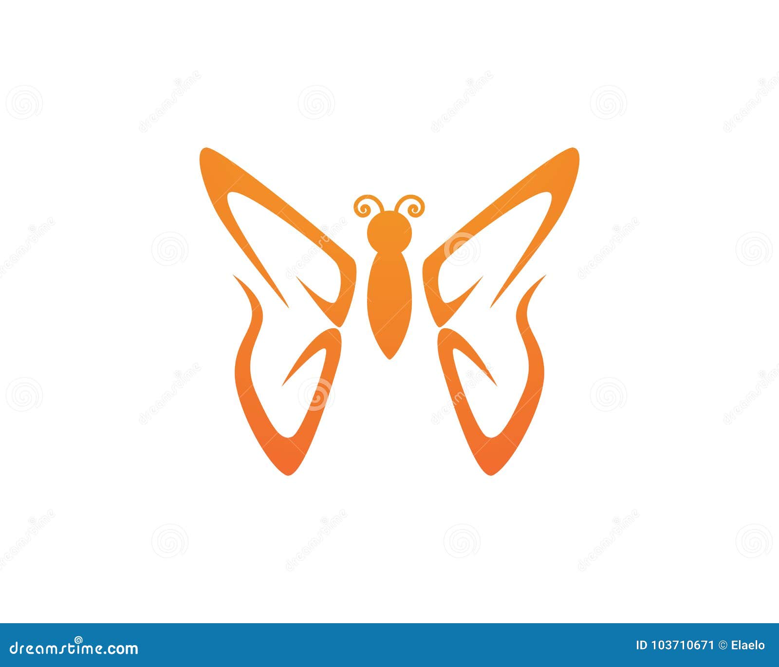 Borboleta Logo Template ilustração do vetor. Ilustração de cosméticos ...