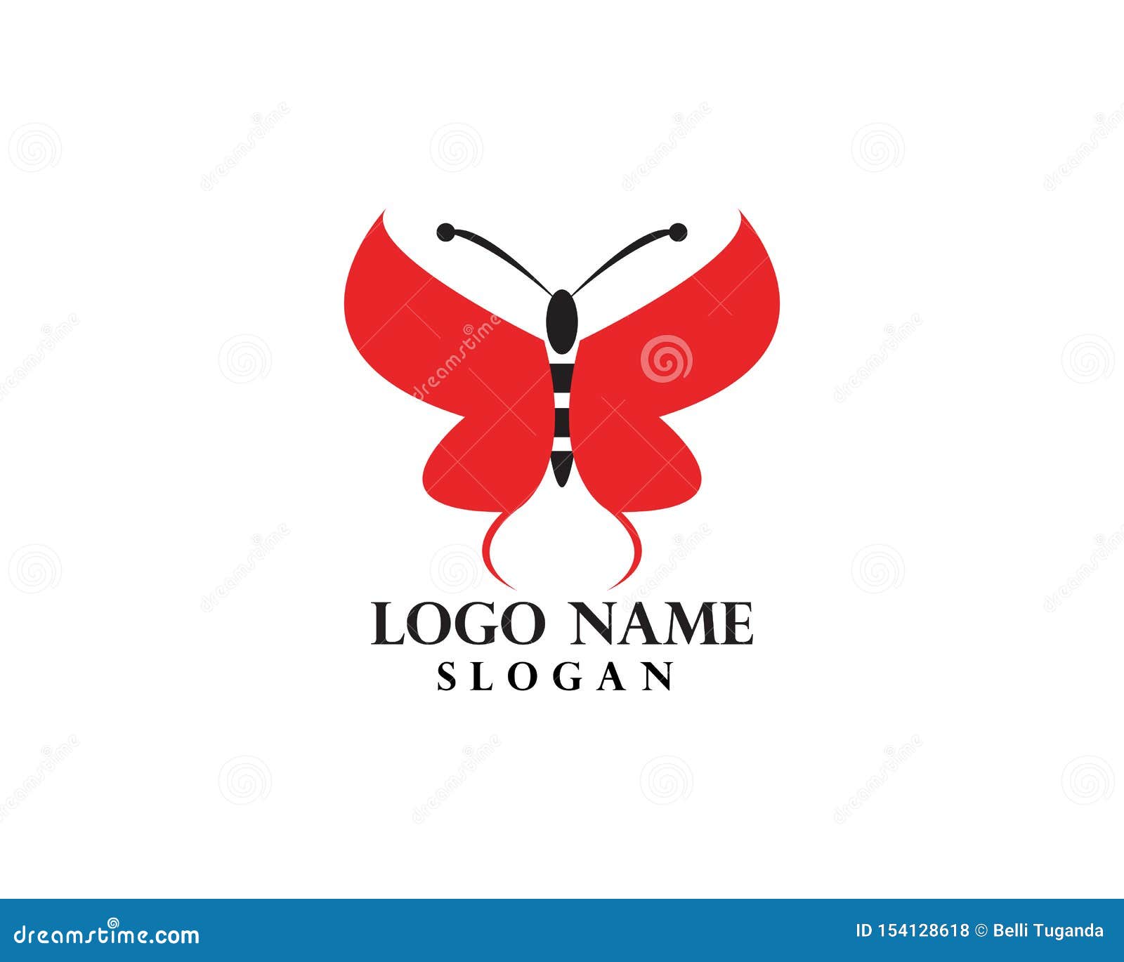 Borboleta Logo Template ilustração do vetor. Ilustração de relaxe ...
