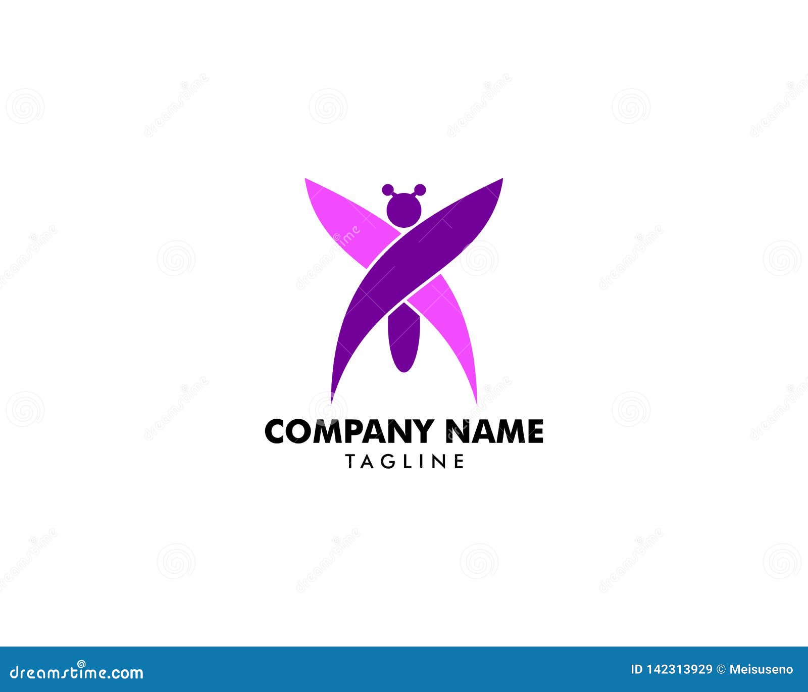 Borboleta Logo Template ilustração do vetor. Ilustração de animal ...