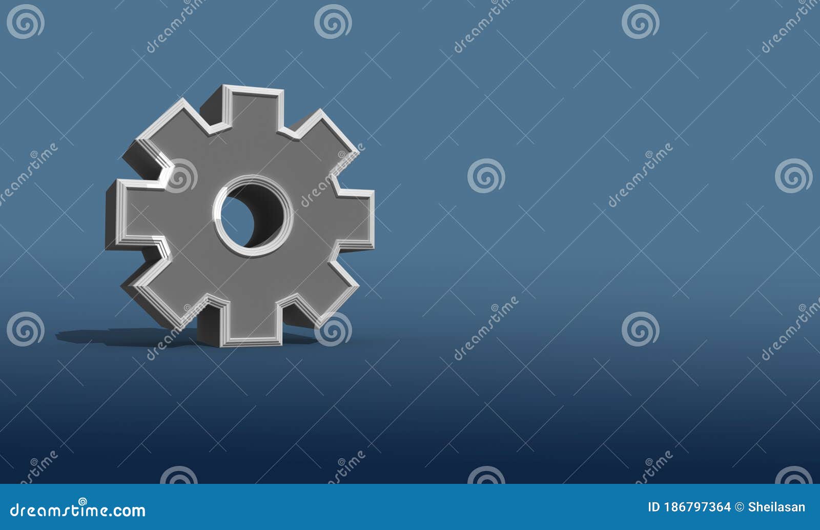 3D Cogs Operations Concept stock illustration. Illustration of future ...