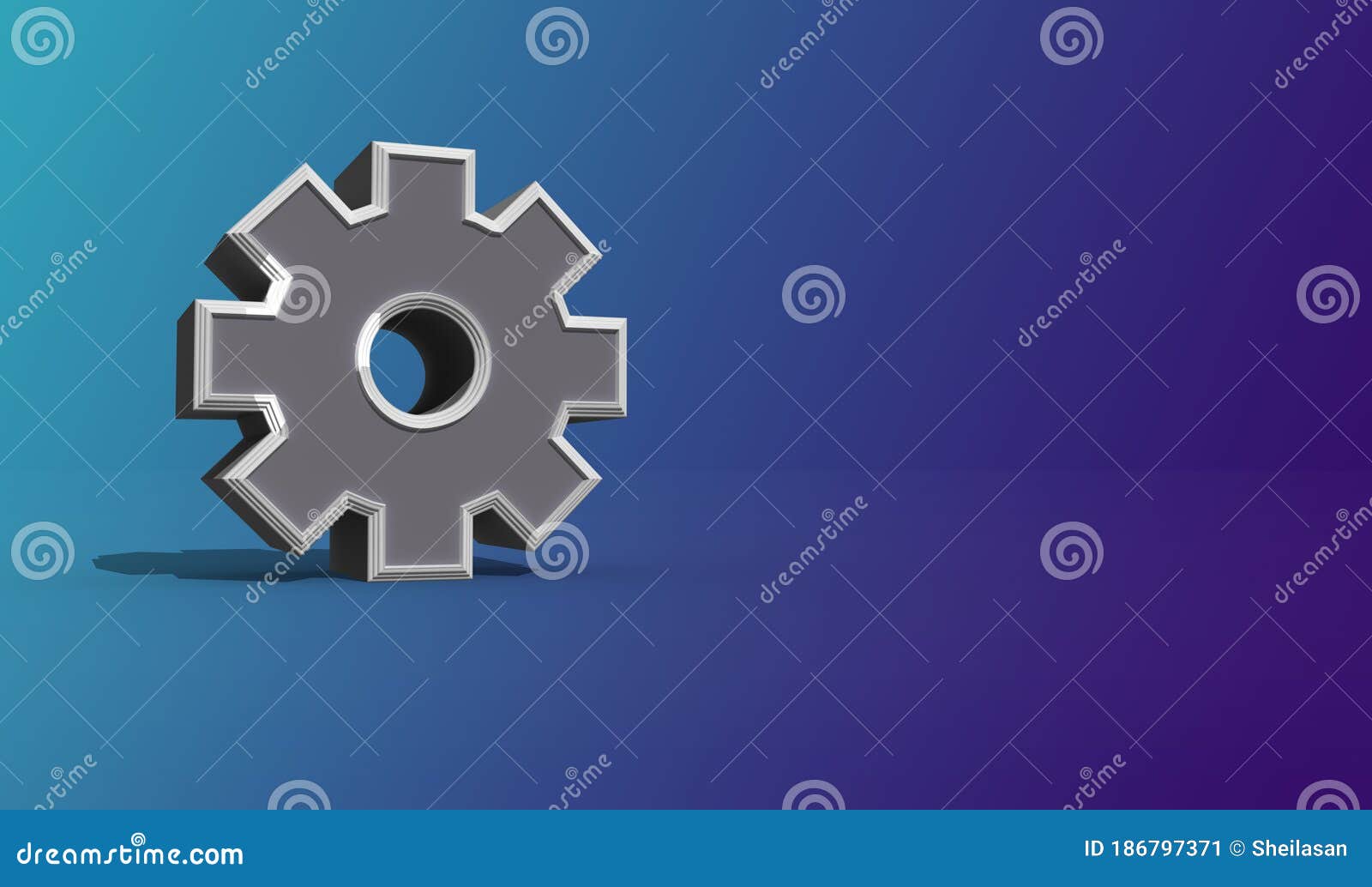 3D Cogs Operations Concept stock illustration. Illustration of ...