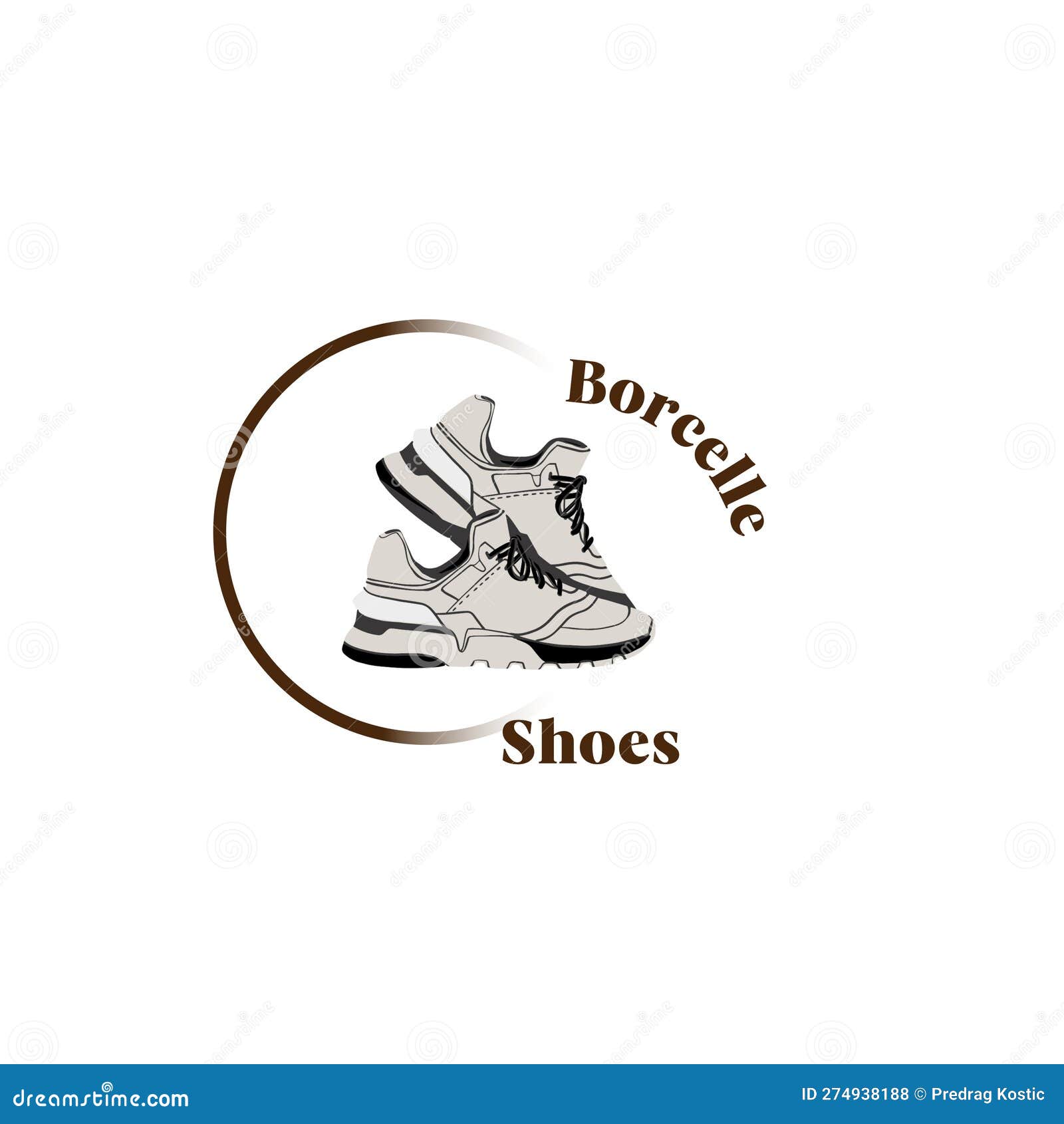 Borcelle Shoes stock illustration. Illustration of icon - 274938188