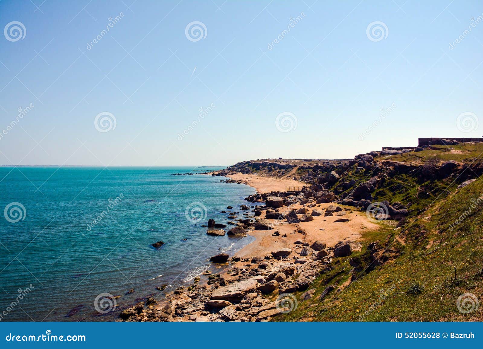 Bord De La Mer, Roches, L'eau Bleue, Mer Caspienne Photo stock - Image ...