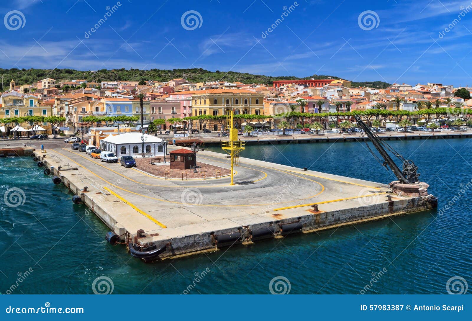 Bord De Mer De La Sardaigne - Du Carloforte Image stock - Image du ...