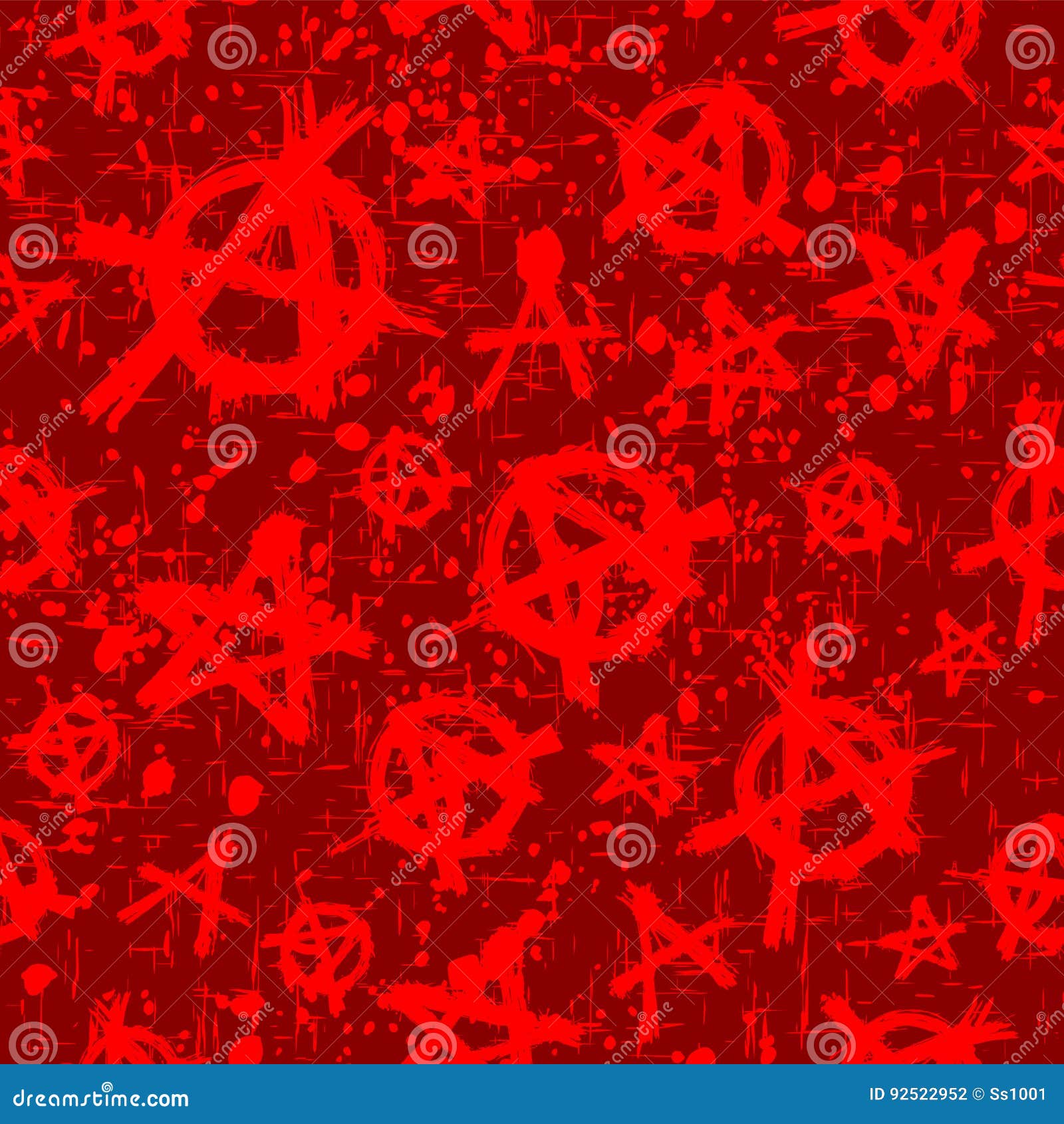 Machine Gun Anarchy, Anarchy, Anarchist Symbol. Black Red On A White ...