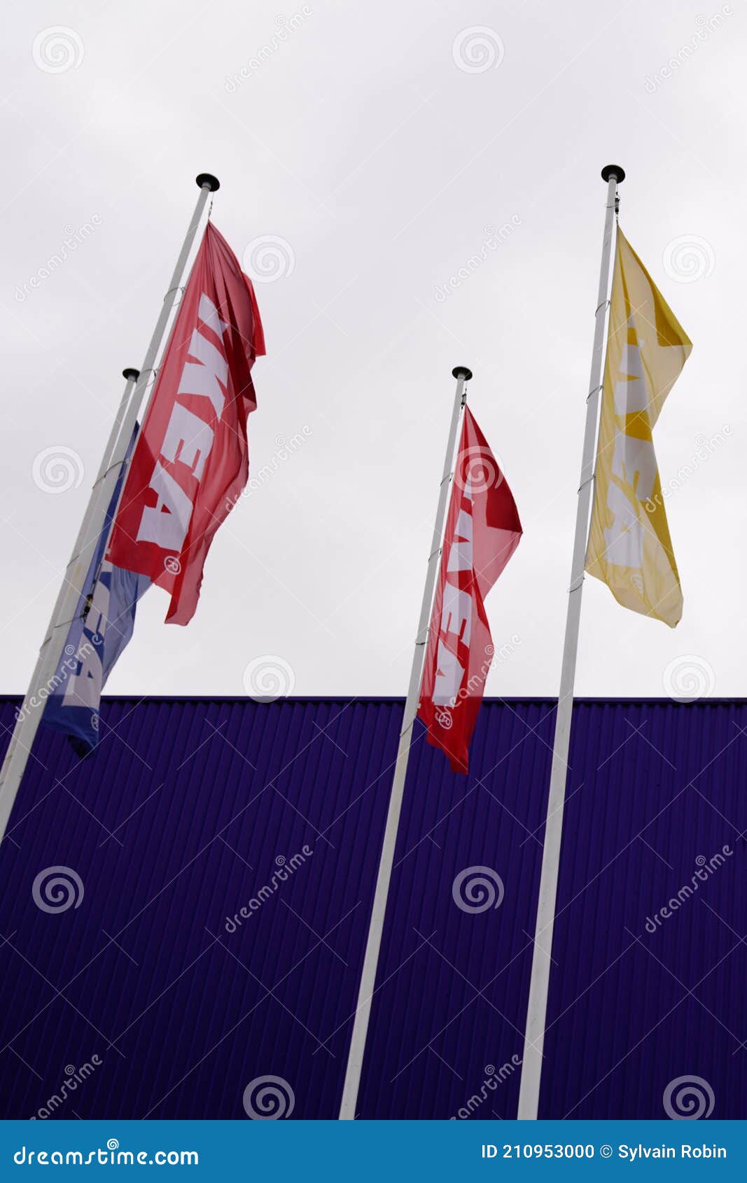 Ikea Sign Brand Shop And Text Logo On Waving Flags Colorful Editorial ... Ikea Sign Brand Shop And Text Logo On Waving Flags Colorful Editorial ...