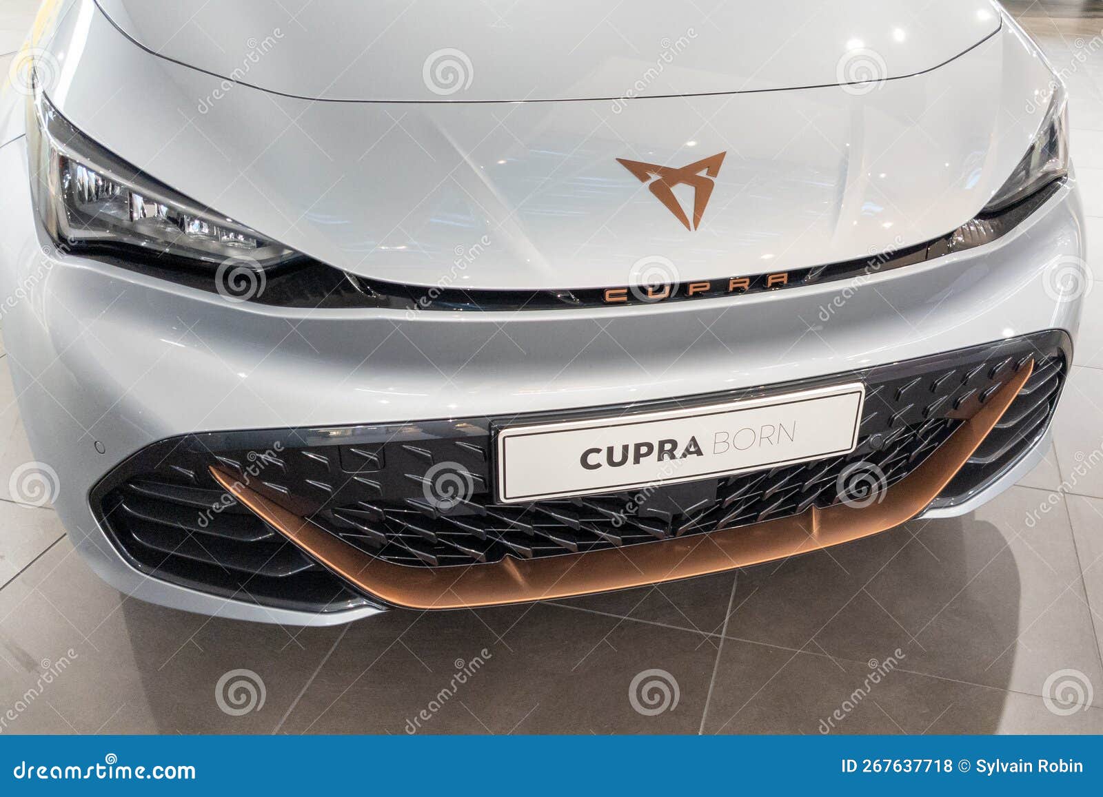 Seat Cupra Born Electric Car Brand Text And Logo Sign Spanish Company