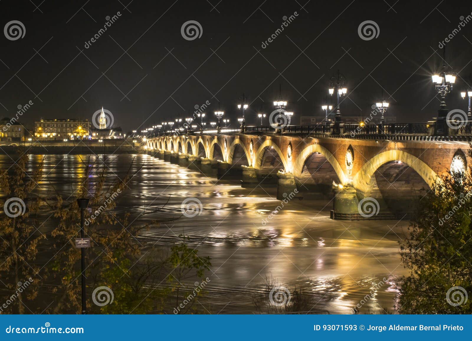Bordeaux bridge stock image. Image of aquitaine, construction - 93071593