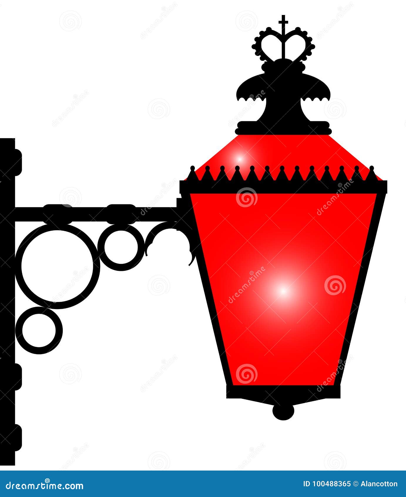 Bordell-rotes Licht vektor abbildung. Illustration von ikone - 100488365