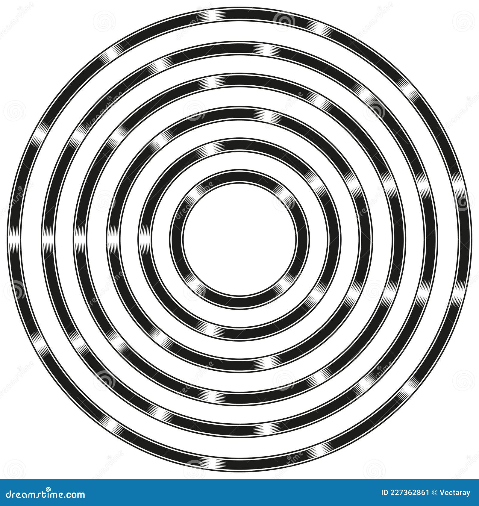 Round Scroll Border Frame in a Range of Sizes. Stock Vector ...