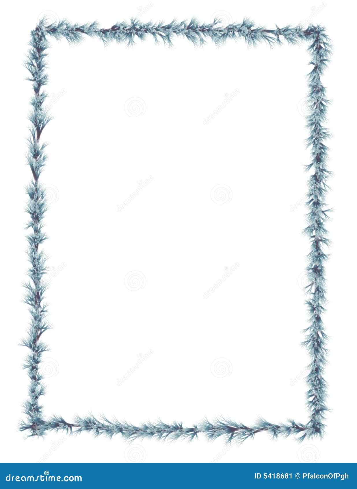 Border: Blue Spruce Branch stock image. Image of branches - 5418681