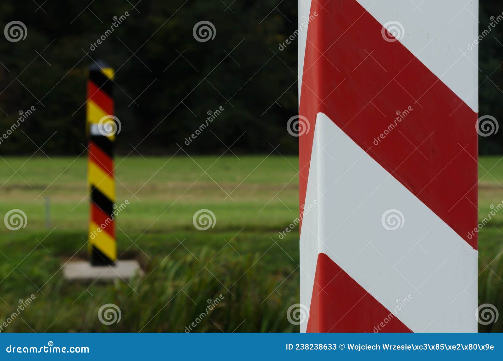 STATE BORDER POSTS stock image. Image of marking, guard - 238238633