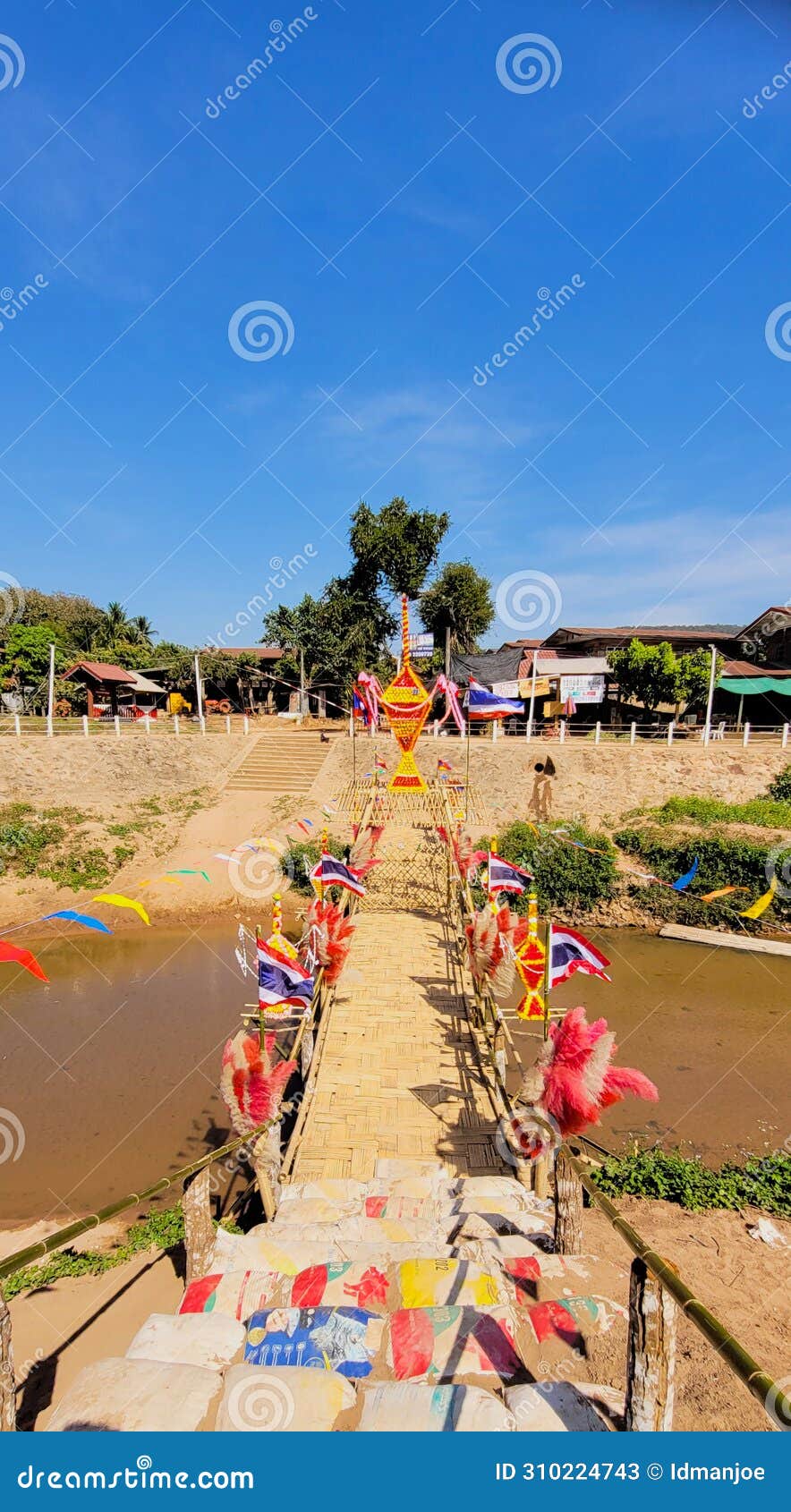Border bridge stock image. Image of bamboo, country - 310224743