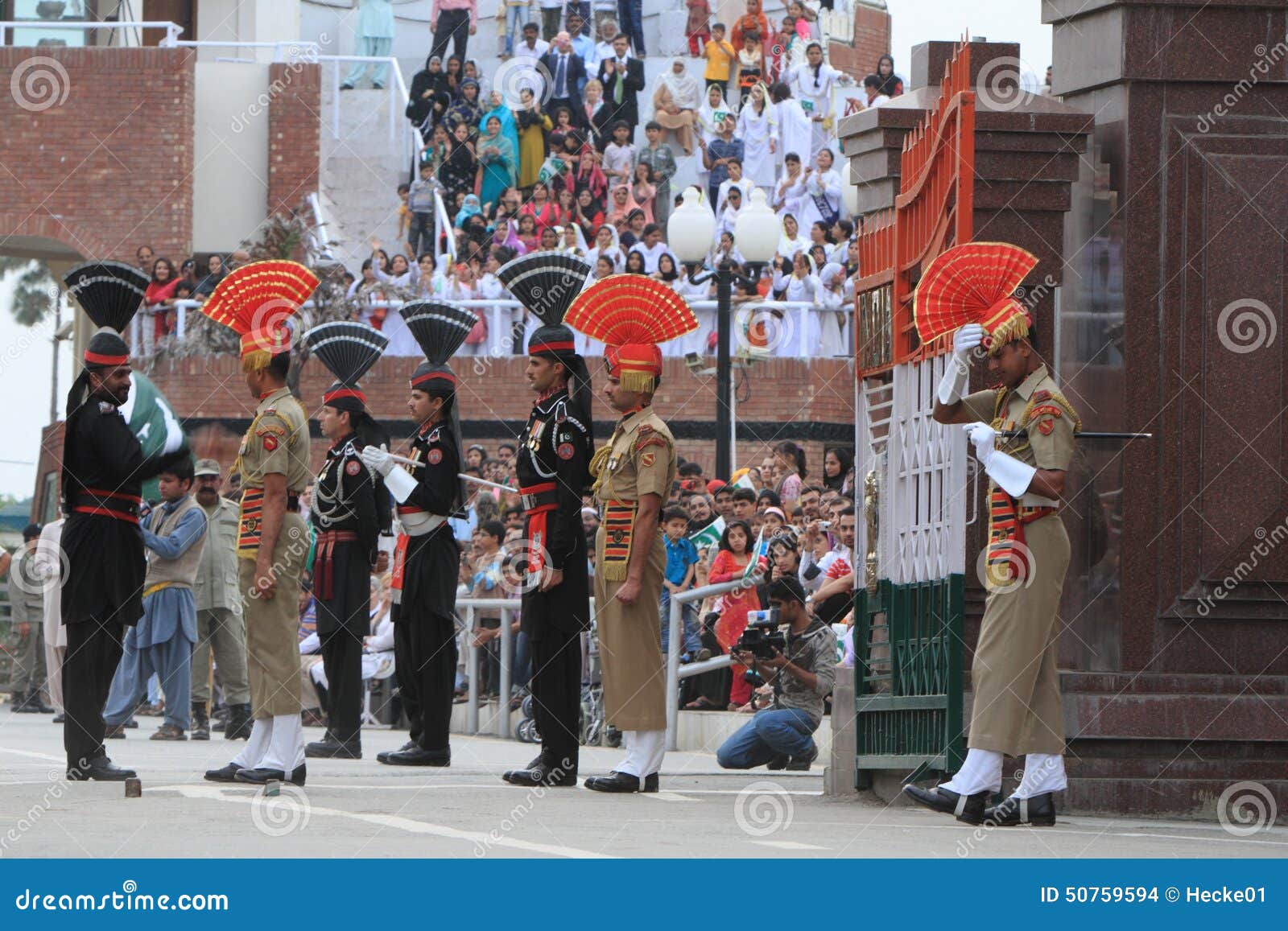 The Border Ceremony of Attari Editorial Stock Image - Image of ceremony ...
