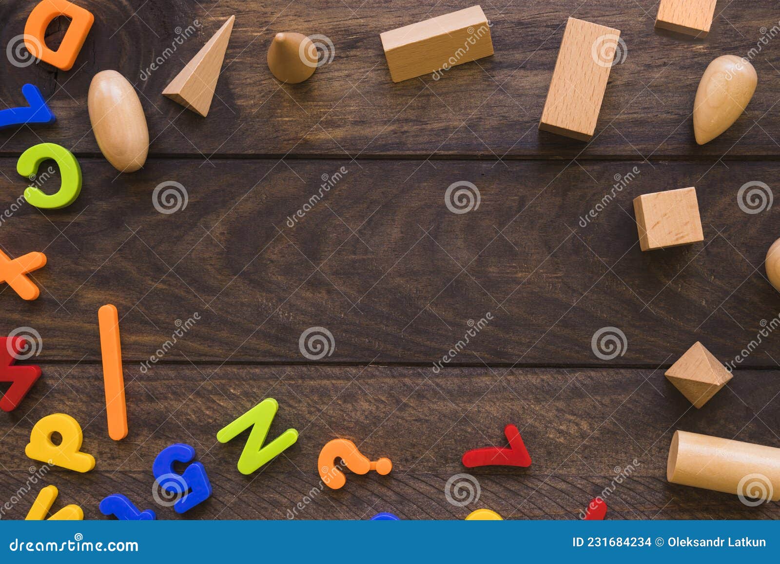 Border from Characters Geometric Figures. High Quality Photo Stock ...