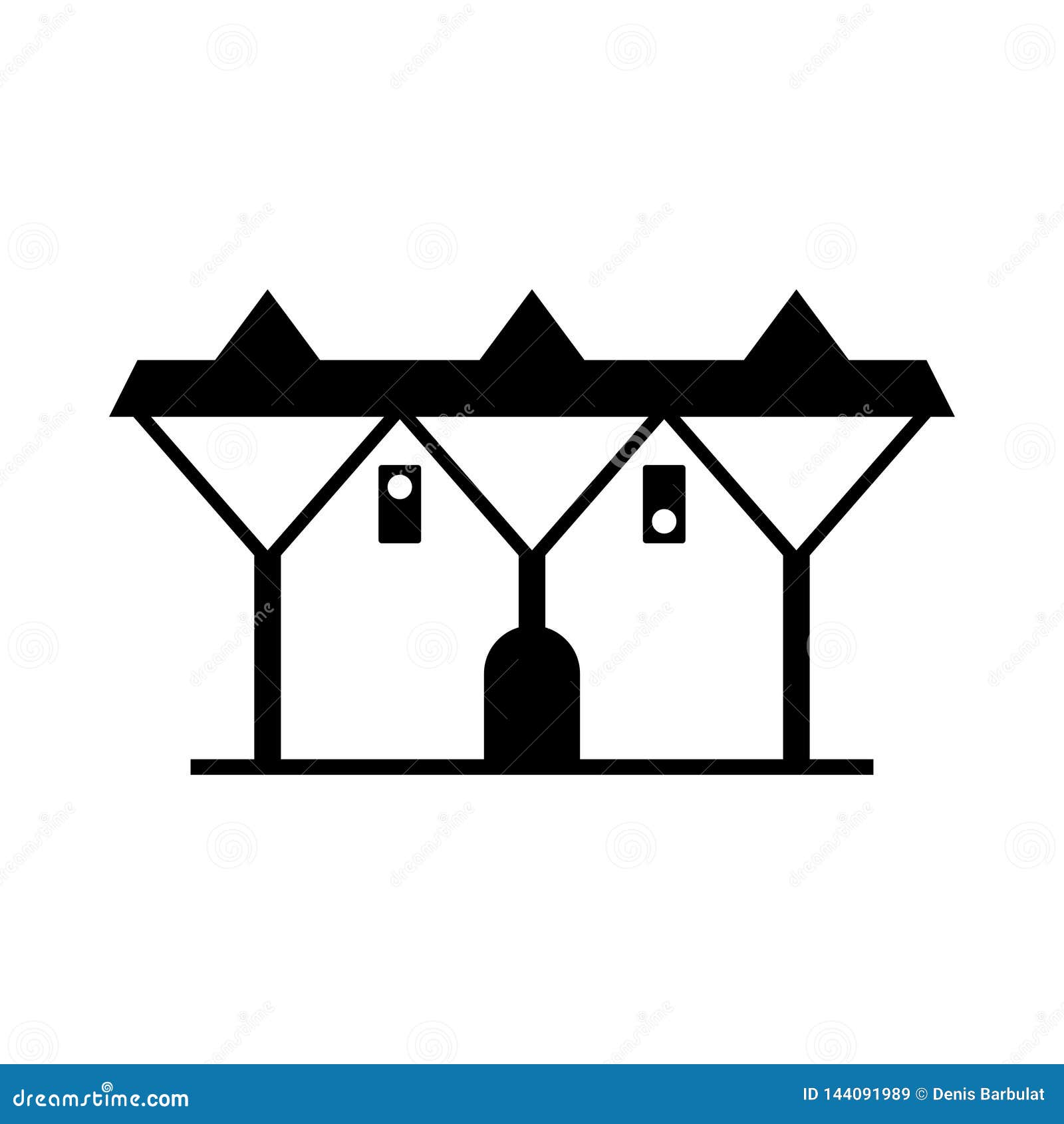 Border Checkpoint, Crossing Point Stock Vector - Illustration of sign ...