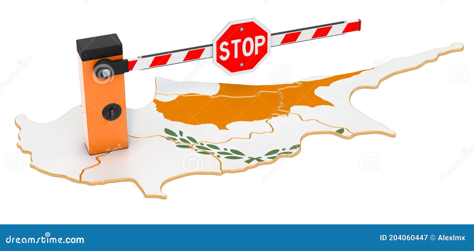 Close Up On Cyprus Map On Europe Background Stock Photo | CartoonDealer ...