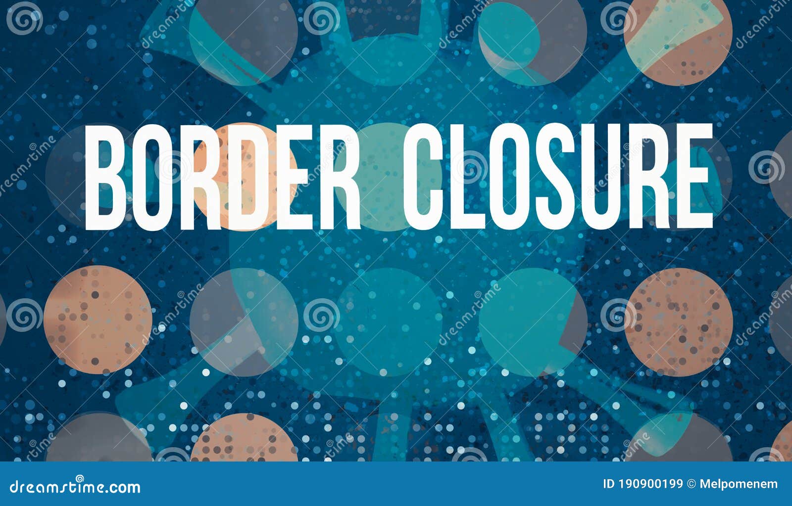 Border Closure Theme with Abstract Dots Background Stock Illustration ...
