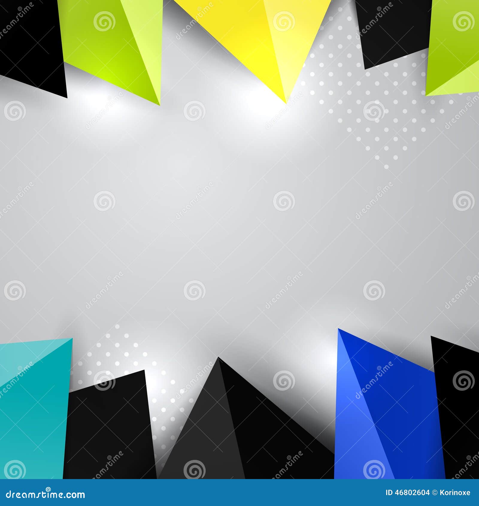 Border Colorful Triangle Decoration Elements Stock Vector ...