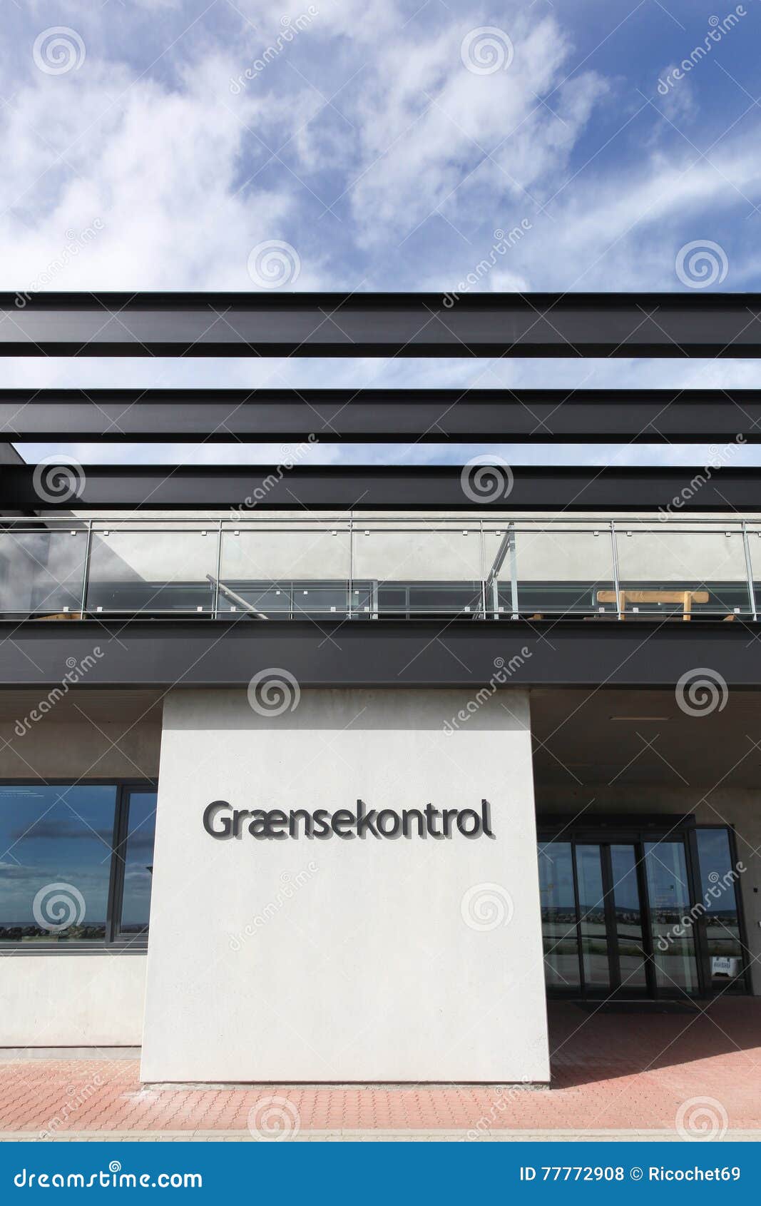 Border Control Building in Denmark Stock Photo - Image of protection ...