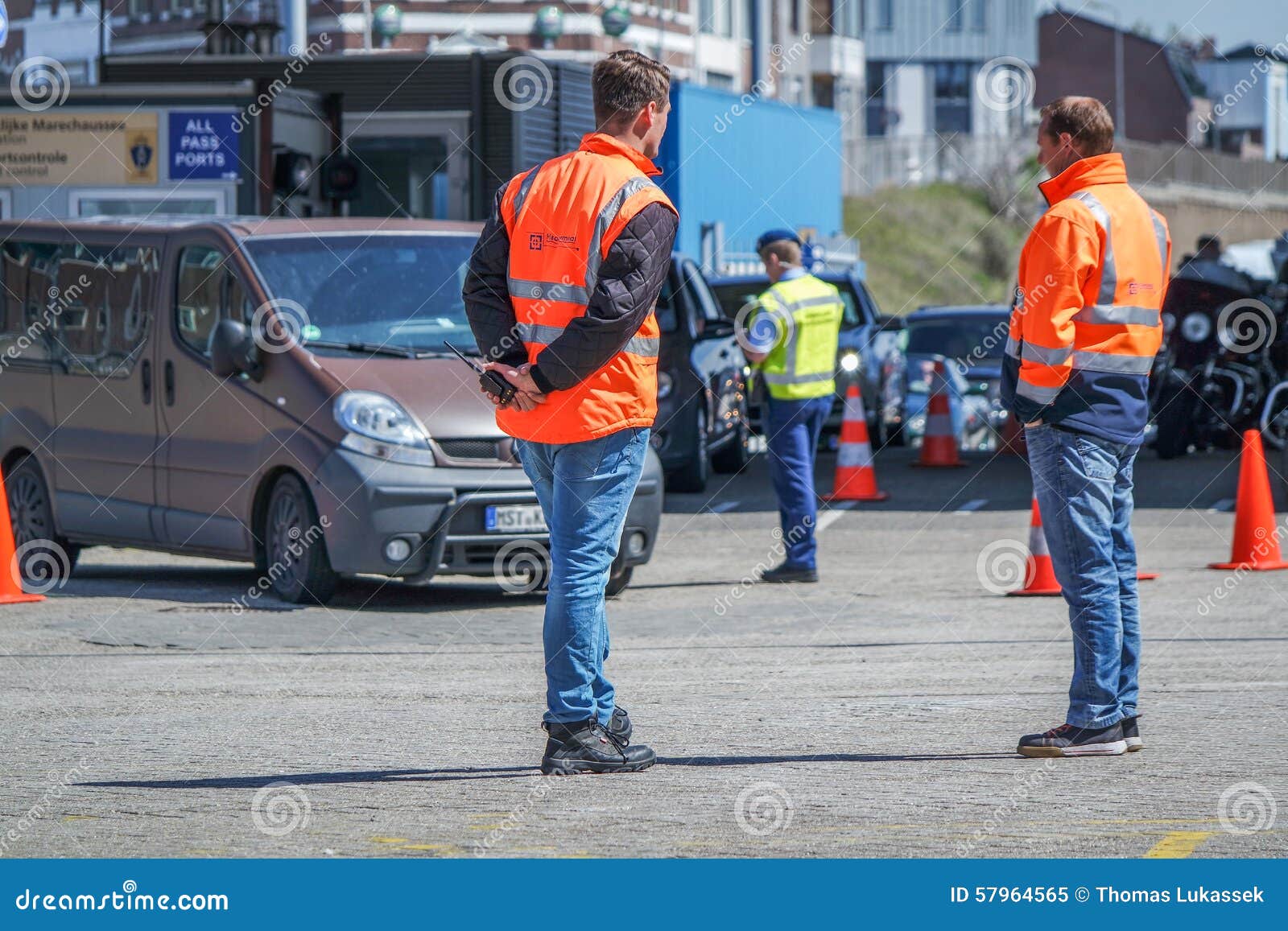 Border Control Checking the Immigration at Harbour Editorial Image ...