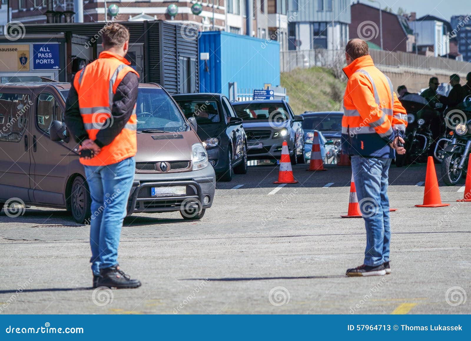 Border Control Checking the Immigration at Harbour Editorial Stock ...