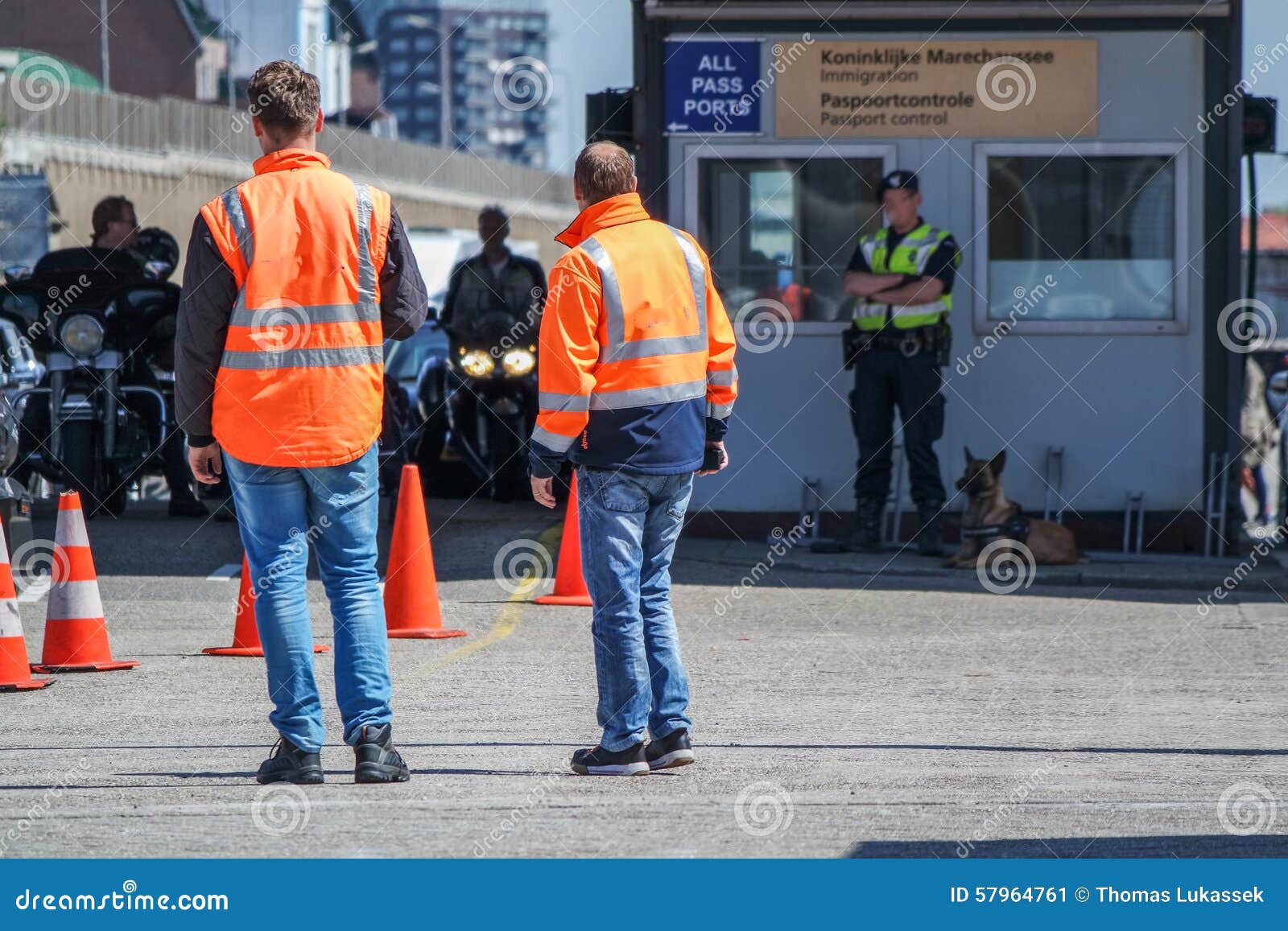 Border Control Checking the Immigration at Harbour Editorial Photo ...