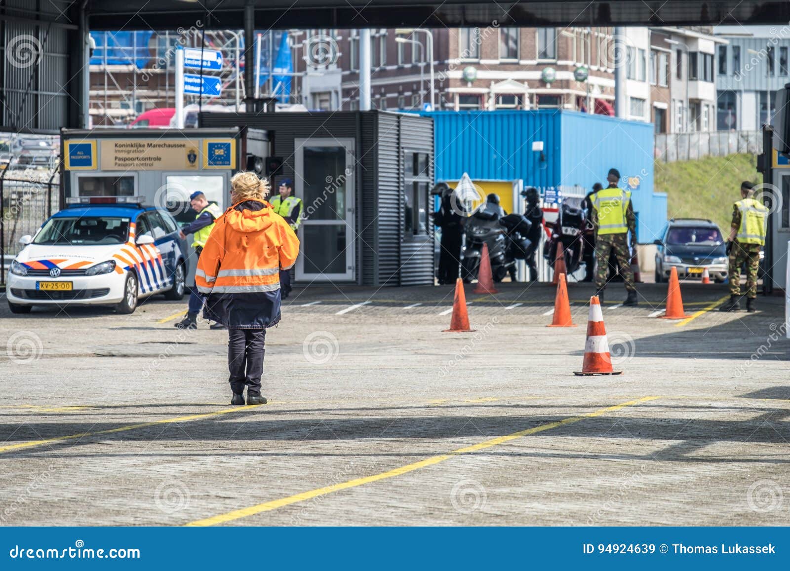 Border Control at the Harbour Editorial Stock Image - Image of kingdom ...
