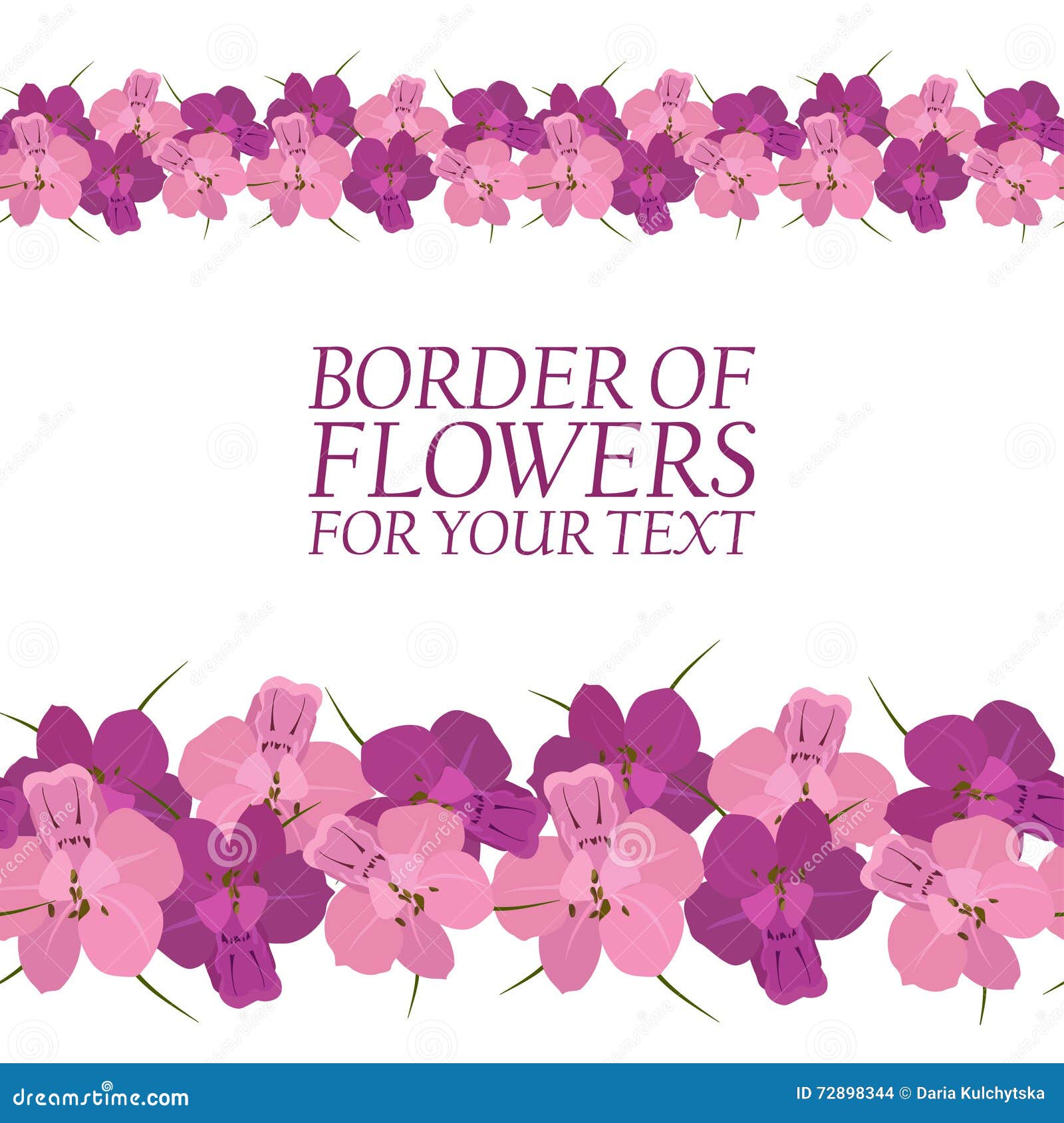 Border of the Crimson Color for Your Text Stock Vector - Illustration ...