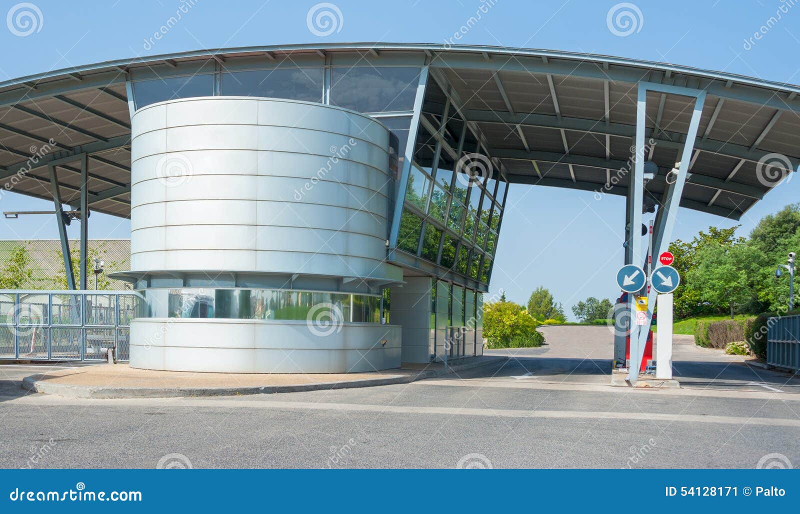 Border Crossing Road Sign Royalty-Free Stock Photo | CartoonDealer.com ...