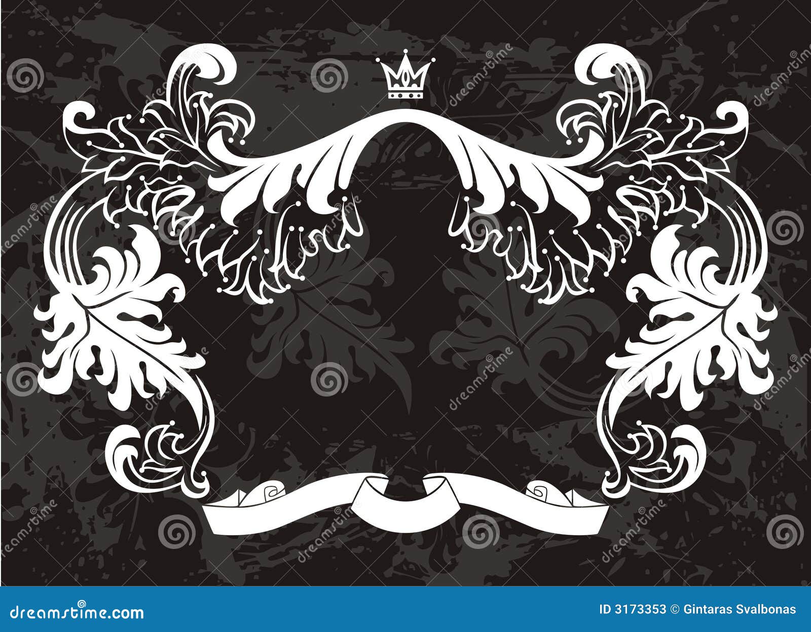 Border with crown stock vector. Illustration of fancy - 3173353
