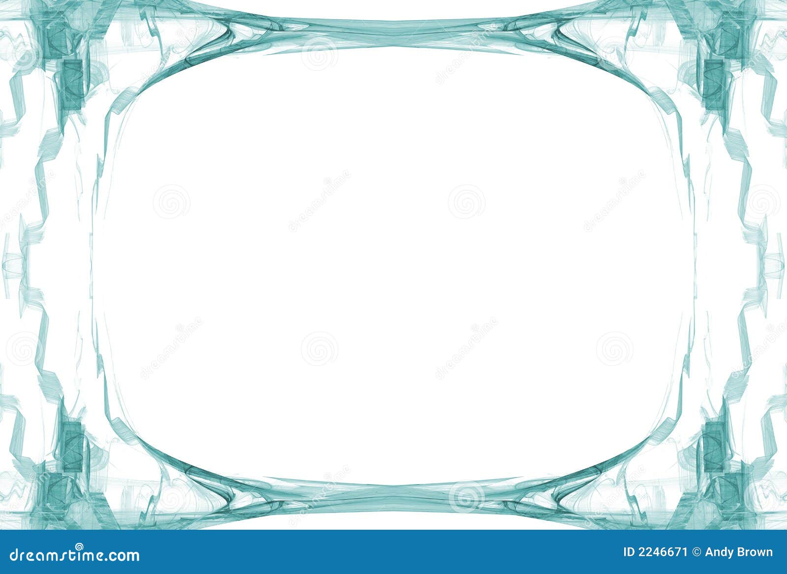 Border- Cyan With Copyspace Stock Illustration - Illustration of ...