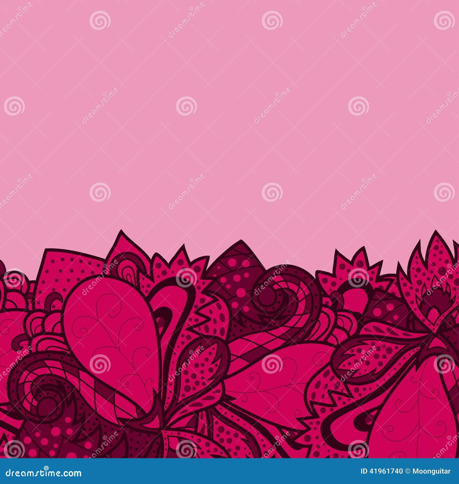 Border with Decorative Elements. Abstract Invitation Card, Template ...