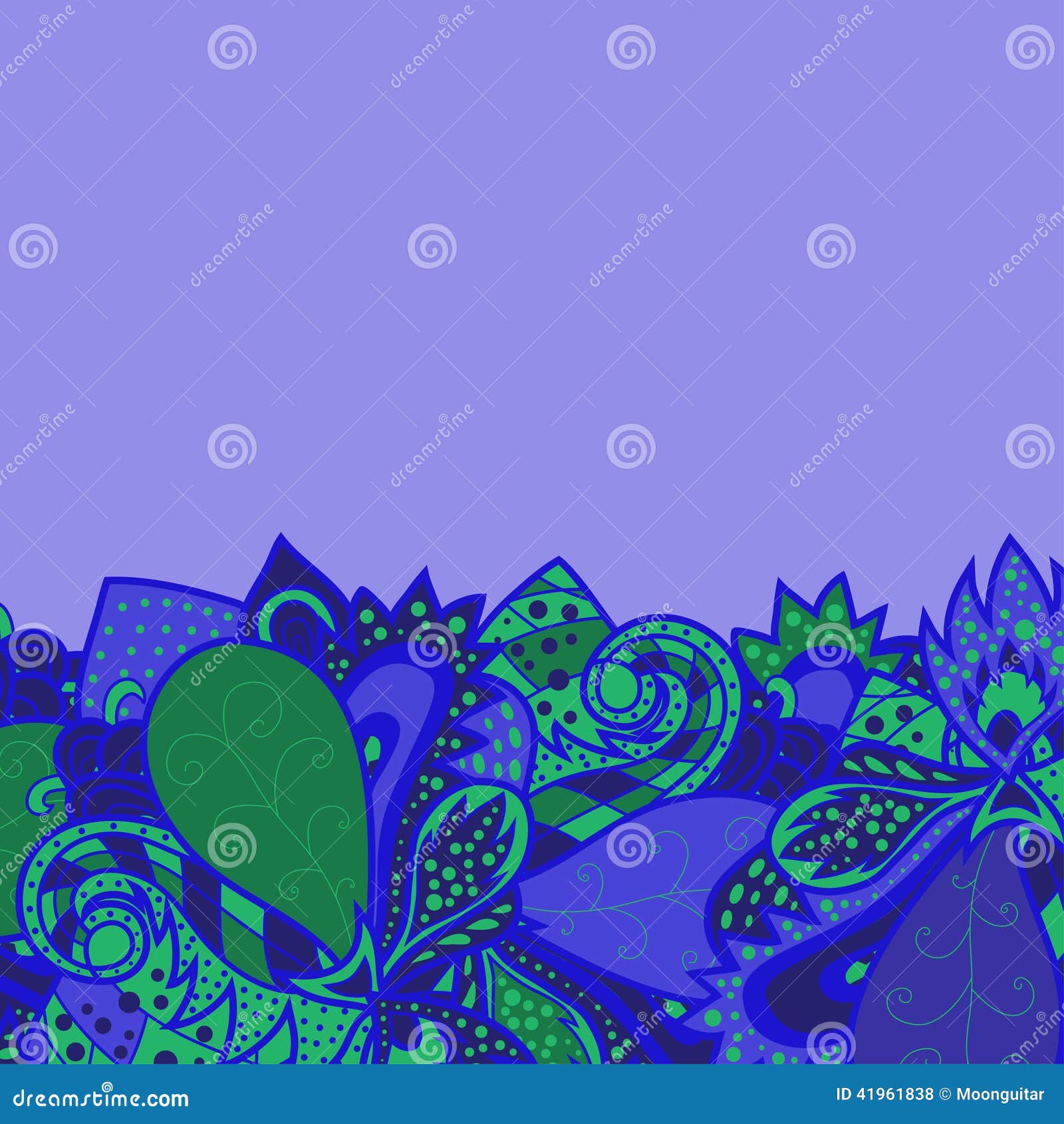 Border with Decorative Elements. Abstract Invitation Card, Template ...