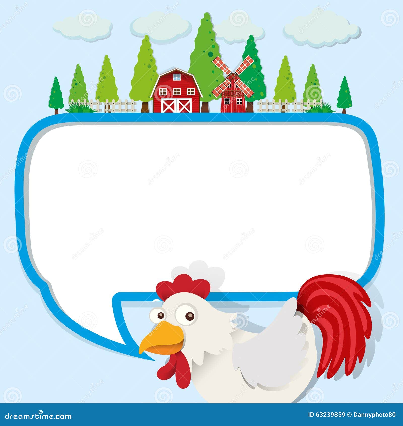 Chicken border clip art