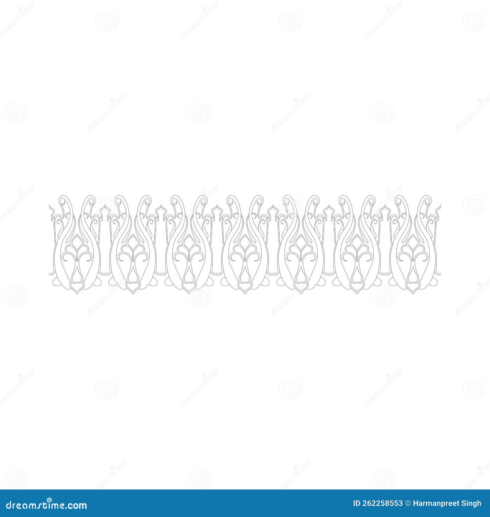 Border Design . Lace Design for Ladies . Stock Illustration ...